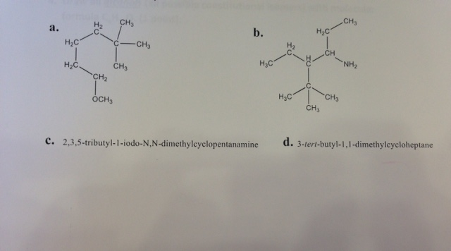 Solved Provide the IUPAC name or draw the skeletal structure | Chegg.com