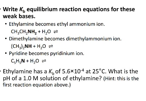 Solved Write K, equilibrium reaction equations for these | Chegg.com