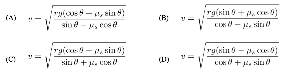 Solved: 3) Banked Curve Of Radius R, Bank Angle (with Fric... | Chegg.com