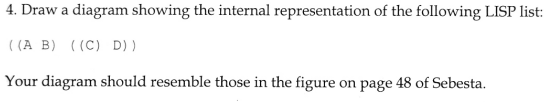 Solved Draw a diagram showing the internal representation of | Chegg.com