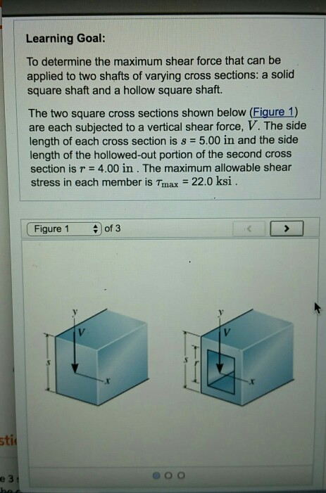 Solved Learning Goal: To determine the maximum shear force | Chegg.com