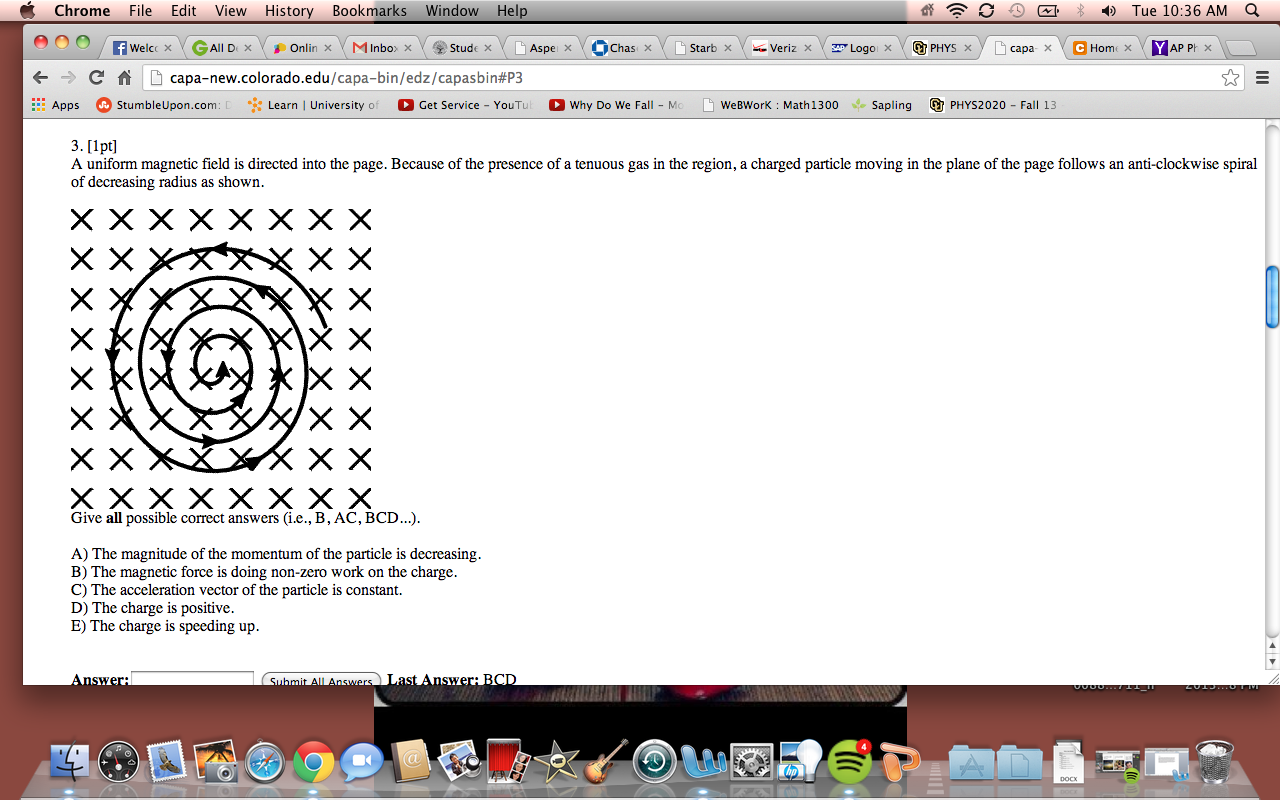Solved A uniform magnetic field is directed into the page. | Chegg.com