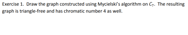 Solved Exercise 1. Draw the graph constructed using | Chegg.com