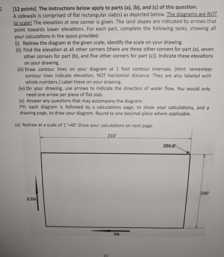 Solved 2 [12 points] The instructions below apply to parts | Chegg.com