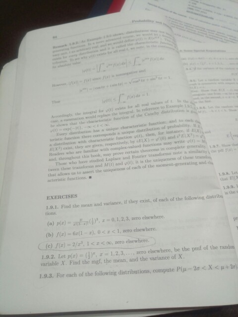 Solved ngly, the intorral for (1) exist-for all rral values | Chegg.com