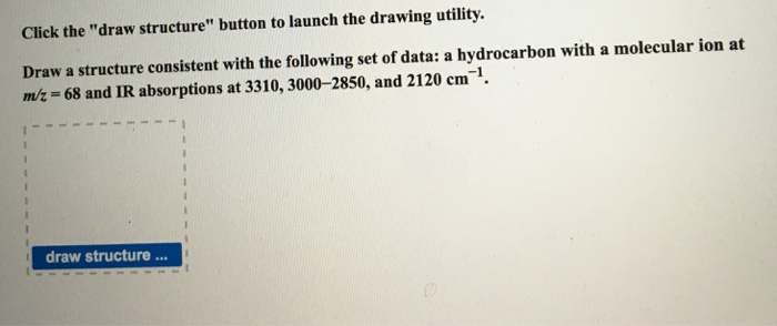 Solved Draw a structure consistent with the following set of | Chegg.com