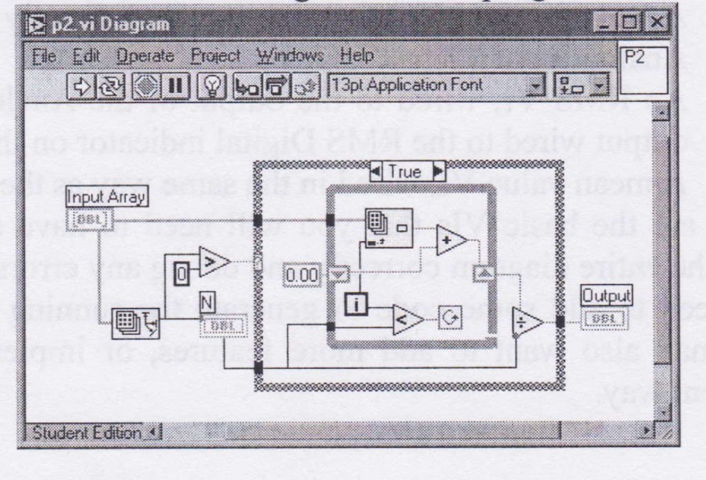 Solved p2.vi Diagram Eile Edit Operate Project Windows Help | Chegg.com