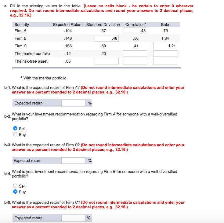 Solved Fill in the missing values in the table. (Leave no | Chegg.com