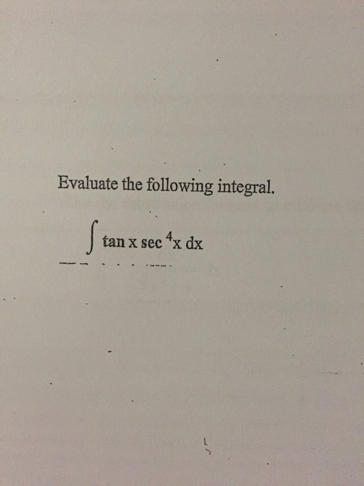 Solved Evaluate the following integral. Integral tan x | Chegg.com