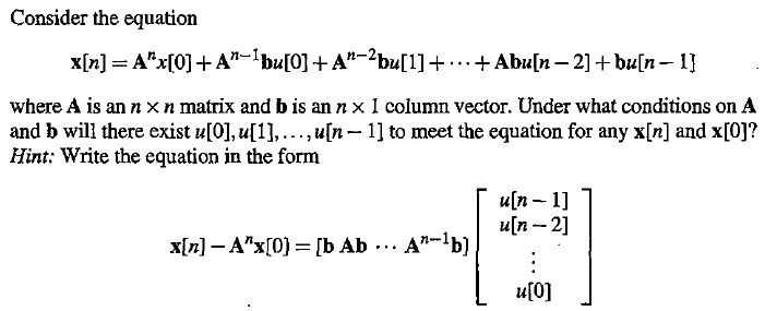 Solved Consider the equation where A is an n xn matrix and b | Chegg.com