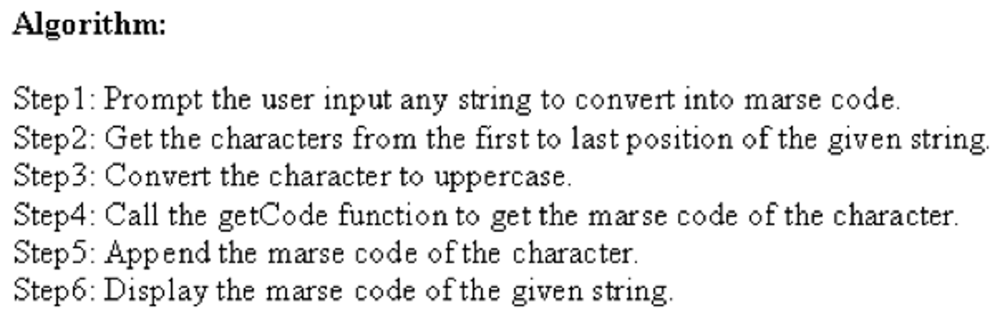 Solved PLEASE EDIT MY CODE: 10.17: Morse Code Converter | Chegg.com Solved PLEASE EDIT MY CODE: 10.17: Morse Code Converter | Chegg.com