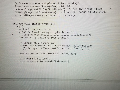 Solved Take the FindGrade.java file and modify it so it | Chegg.com