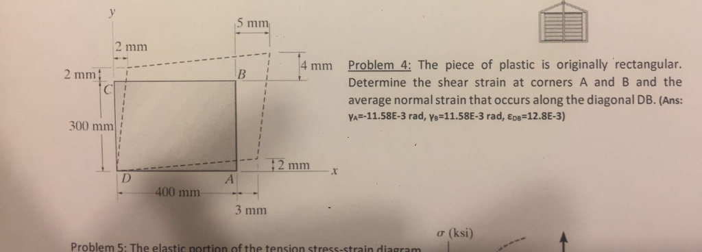 Solved The piece of plastic is originally rectangular. | Chegg.com