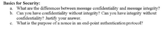 Solved Basics for Security: What are the differences | Chegg.com