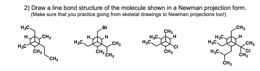 Solved Draw a line bond structure of the molecule shown in a | Chegg.com