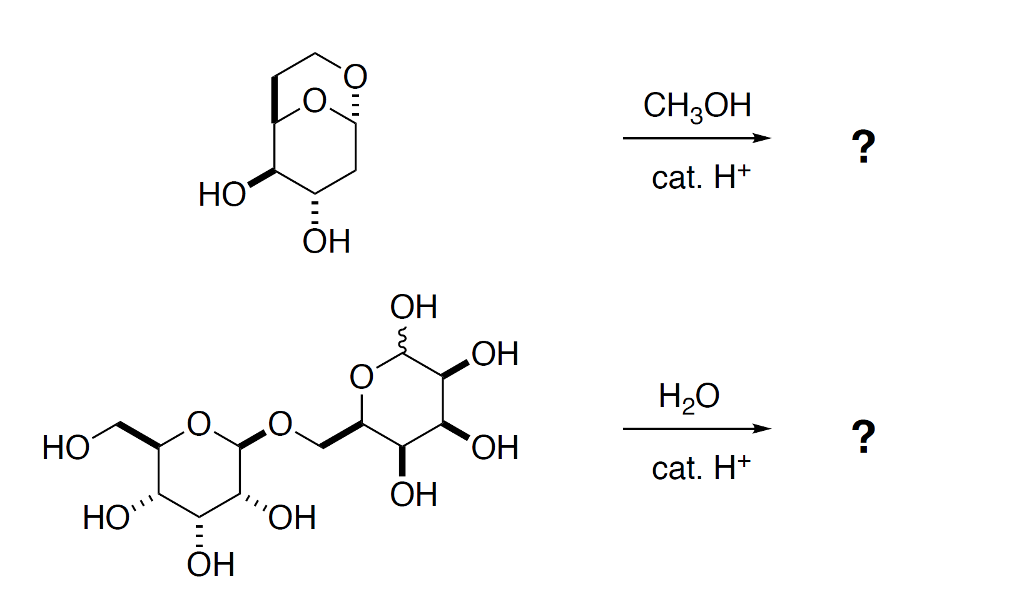 Solved CH3OH cat. H+ ?? ?? ?? H2O ?? ?? cat. H+ OH OH ?? . | Chegg.com