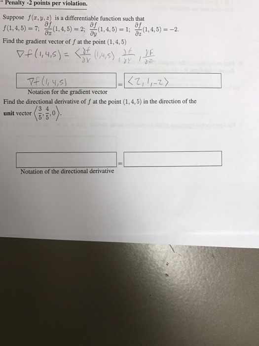 Solved Suppose f(x, y, z) is a differentiable function such | Chegg.com