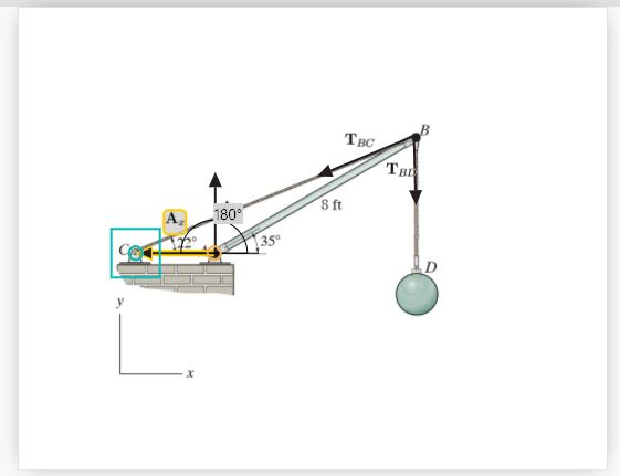 Solved Draw the free-body diagram for the boom. Connection | Chegg.com
