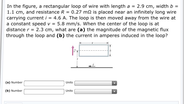 Solved In the figure, a rectangular loop of wire with length | Chegg.com