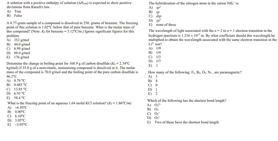 Solved A solution with a positive enthalpy of solution | Chegg.com