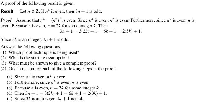 Solved A proof of the following result is given. Result Let | Chegg.com