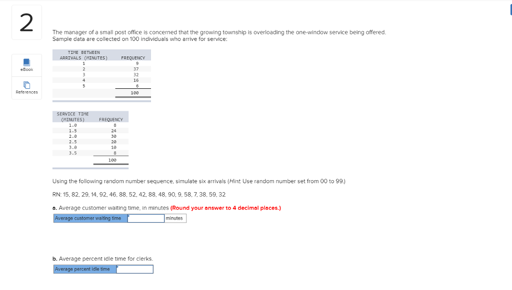 Solved Use random number set from 00 to 99 Please do in | Chegg.com
