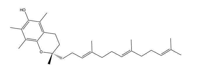 Solved Shown below is the structure of a-tocotrienol, one of | Chegg.com
