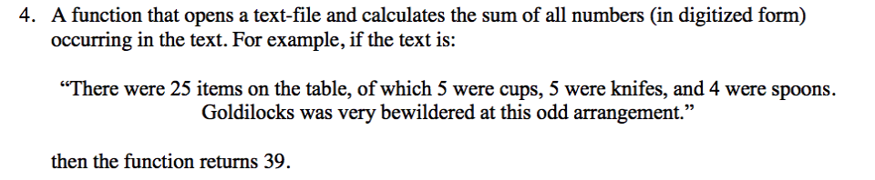 Solved 4. A function that opens a text-file and calculates | Chegg.com
