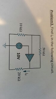 Solved Find i_0 in the following circuit. | Chegg.com