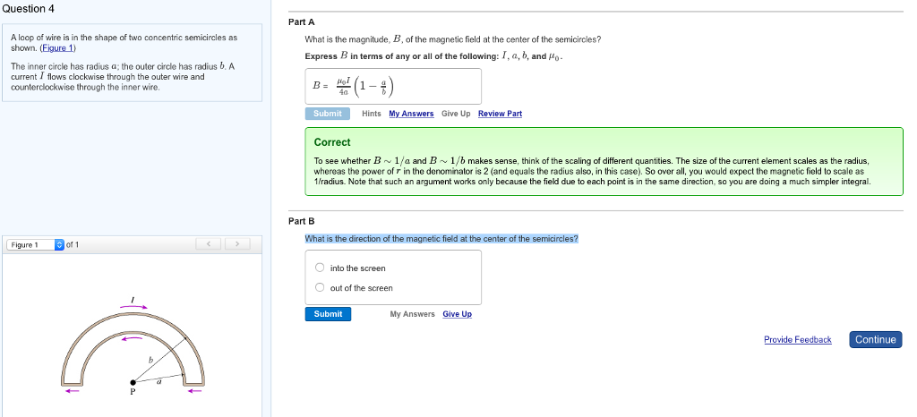 Solved A loop of wire is in the shape of two concentric | Chegg.com