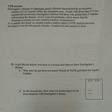 Solved VTR exercise | Chegg.com