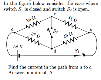 Solved In the figure below consider the case where switch S1 | Chegg.com