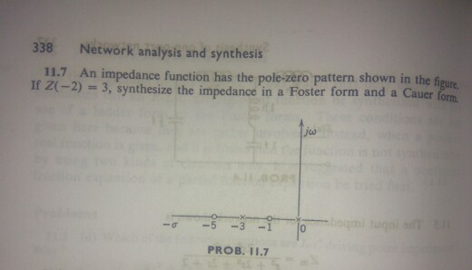 Solved 338 Network analysis and synthesis 1 11.7 An | Chegg.com