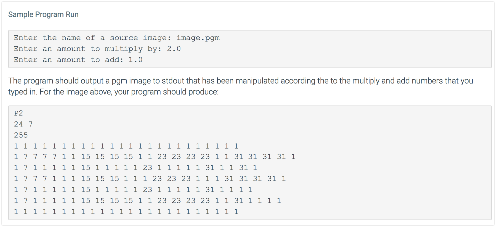 16.12 Homework 8a: Grayscale Image Class There are | Chegg.com