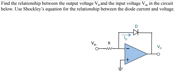 Solved Find the relationship between the output voltage Vo | Chegg.com