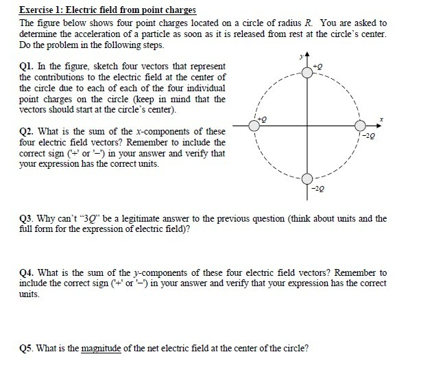 Solved Now Using The Magnitude Of The Net Electric Field