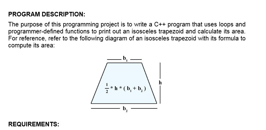 Solved PROGRAM DESCRIPTION: purpose of this programming | Chegg.com