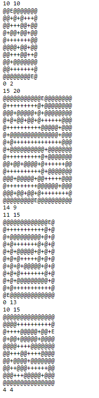 Assignment #9: Using a stack, backtracking Given an | Chegg.com