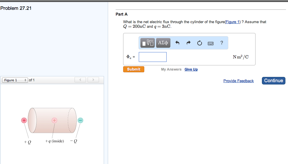Solved Part A What is the net electric flux through the | Chegg.com