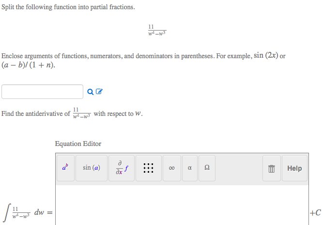 Solved Split the following function into partial fractions. | Chegg.com