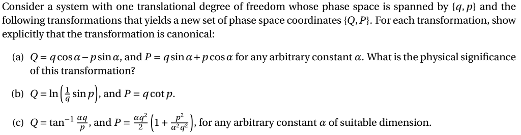 Solved Consider a system with one translational degree of | Chegg.com