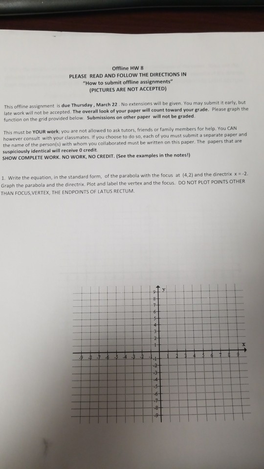 Solved Offline HW 8 PLEASE READ AND FOLLOW THE DIRECTIONS IN | Chegg.com