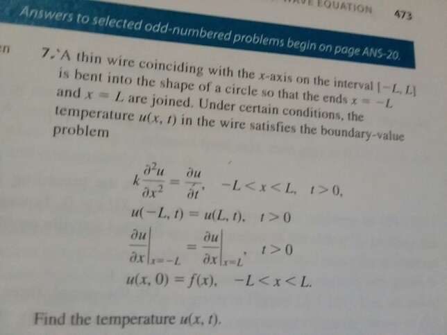 Solved U EQUATION 473 Answers to selected odd-numbered | Chegg.com