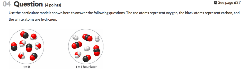 Solved Using the particulate model, identify the reaction | Chegg.com