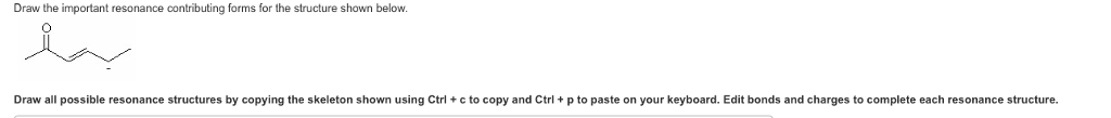 Solved Draw the important resonance contributing forms for | Chegg.com