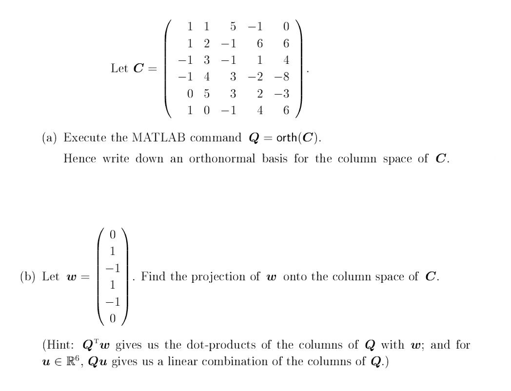 Solved Hello! This is a problem in Linear Algebra by using | Chegg.com