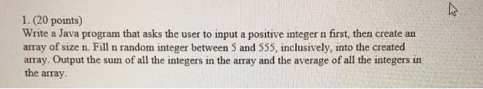 Solved Write a Java program that asks the user to input a | Chegg.com