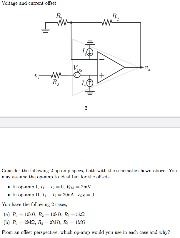 Solved Voltage and current offset R2 3 Consider the | Chegg.com