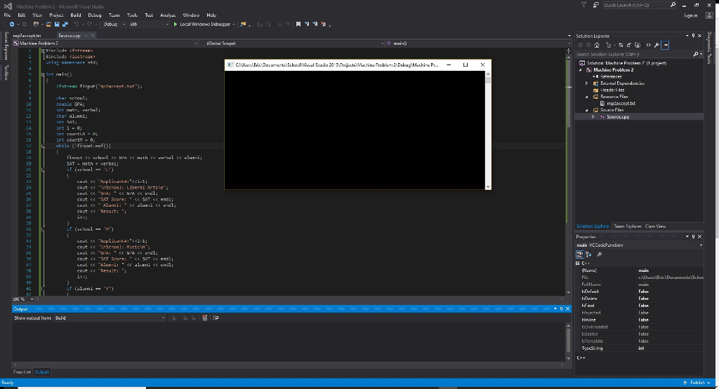 Solved This C++ program for a class doesnt show any | Chegg.com