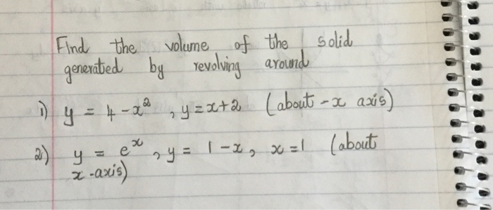 Solved Find the volume of the solid generated by revolving | Chegg.com